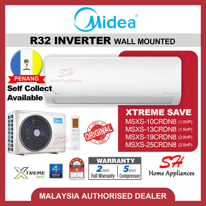 Midea R32 Inverter Air-conditioner CELEST MSCE / Xtreme Save MSXS AIRCOND 1.0HP 1.5HP 2.0HP 2 ...