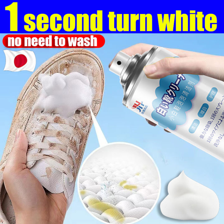 💦Imported from Japan 💦JH White shoe cleaner 360ml Quick cleaning No ...