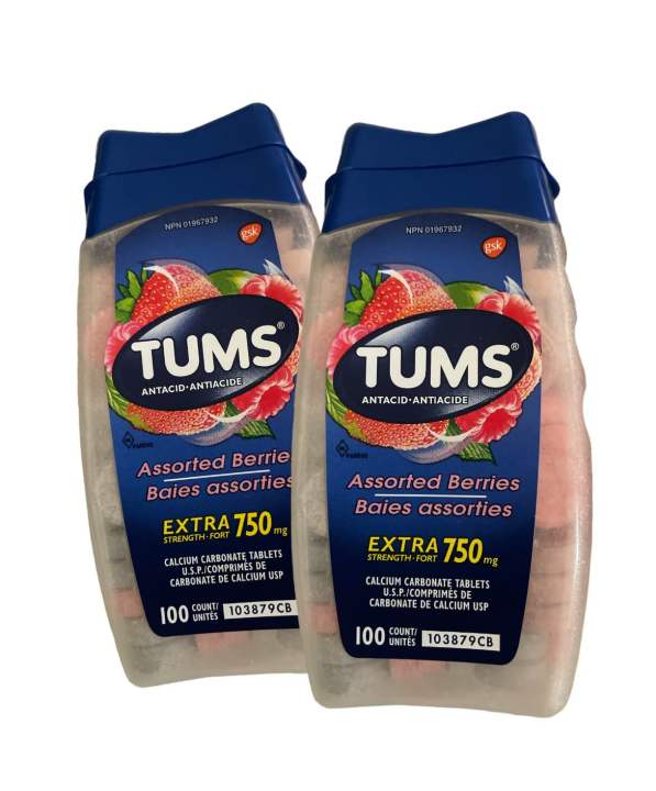 TUMS Extra Strength Chewable Antacid Tablets 100 Count. | Lazada PH