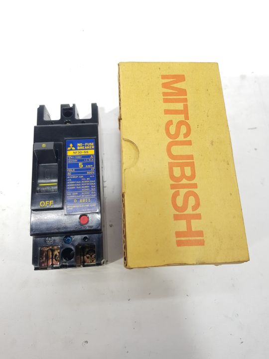 Circuit Breaker 2Pole 5A MITSUBISHI (ORIGINAL MADE IN JAPAN) BRANDNEW ...