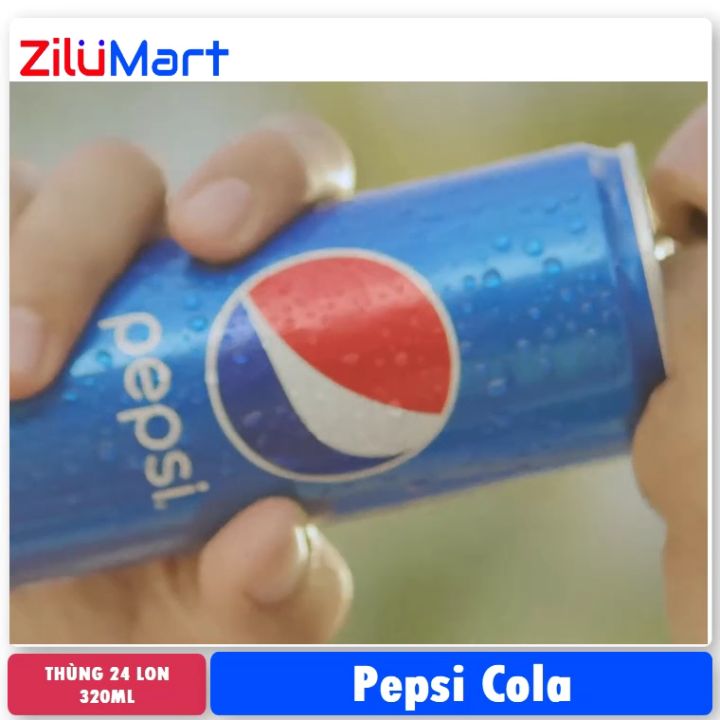 Nước ngọt Pepsi cola (thùng 24 lon) loại 320ml | Lazada.vn