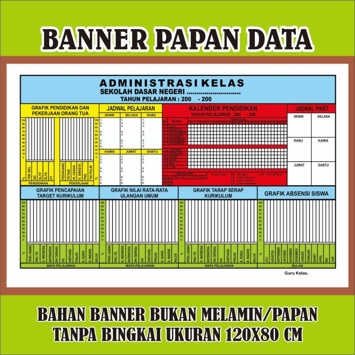 Banner Papan Data Sekolah | Lazada Indonesia