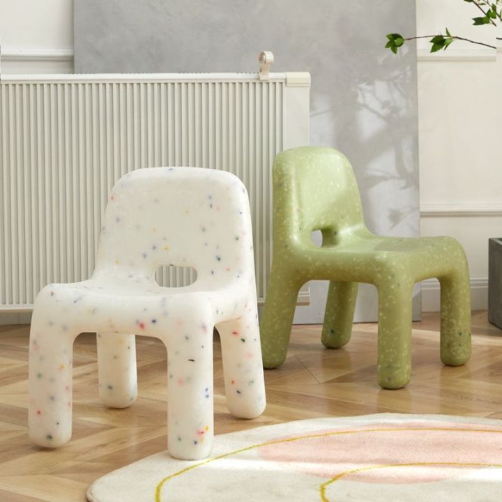 Scandinavian Ins Chair Minimalist Children Chair Plastic Home Backrest ...