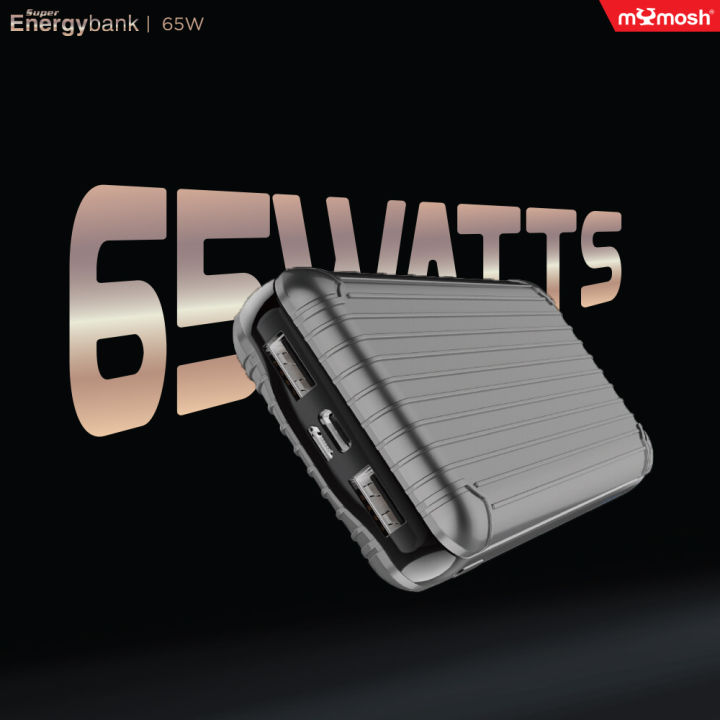 MYMOSH SUPER POWERBANK 65W HIGH POWER 20000MAH FAST CHARGING, PD3.0 ...