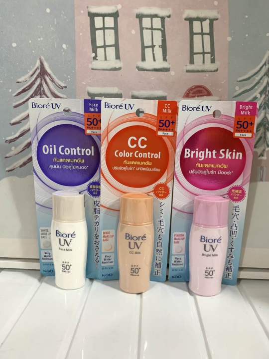 (แท้/ฉลากไทย) Biore UV CC Milk / Face Milk/ Bright skin Spf50+ pa ...