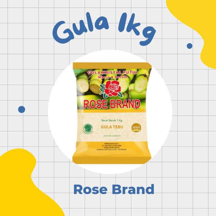 (RSM) Gula Pasir 1kg Rose Brand Kuning | Lazada Indonesia