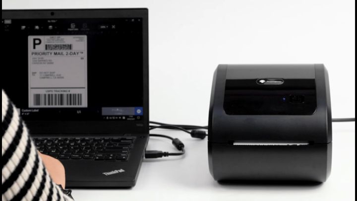 DRPDA D520 Bluetooth Thermal Printer A6 Barcode Shipping Label ...