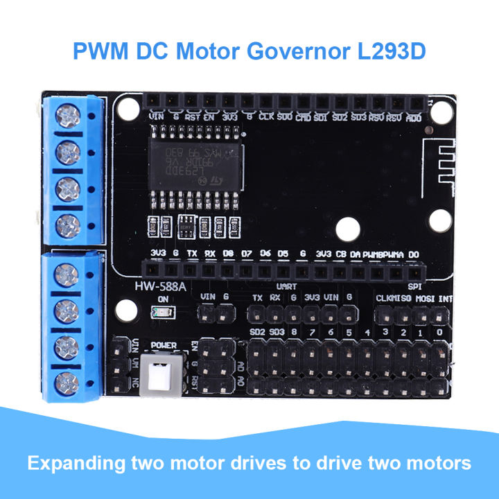 ESP8266 Motor Drive Shield Board WiFi L293D Expansion Board Module ESP-12E Serial Port H-Bridge ...