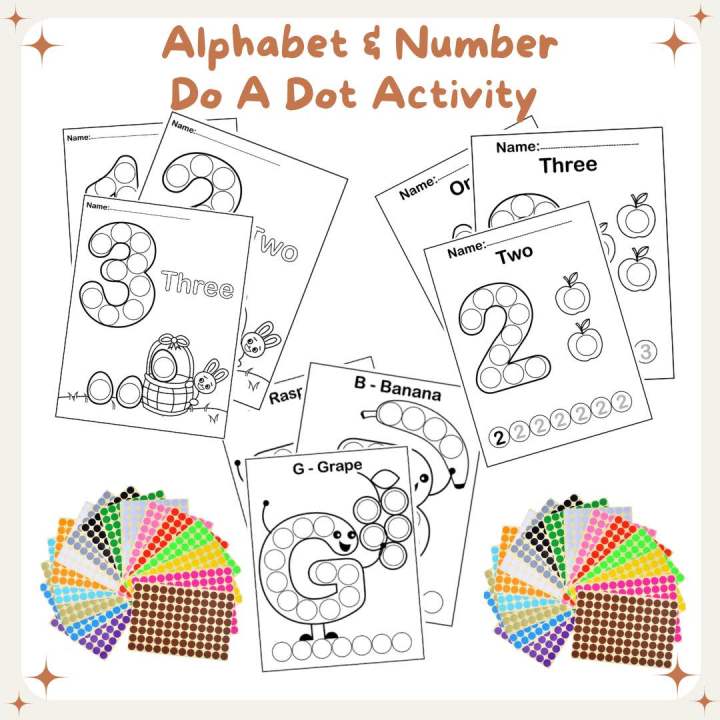 Do-A-Dot Alphabet And Number Activity Educational | Lazada