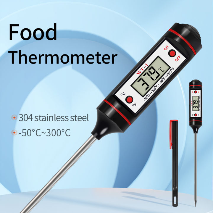 300℃ Digital Food Thermometer For Meat Kitchen Cooking Water Milk Food ...