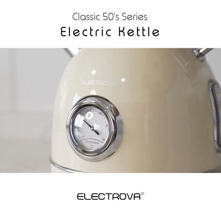 Electrova Electric Kettle 1.8L Classic 50's Series | Lazada
