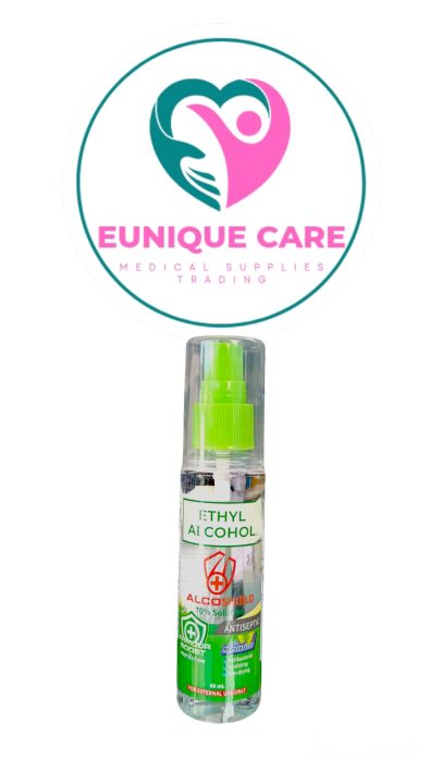 ETHYL ALCOHOL 60mL -(APPLE GREEN 🍏 ) ALCOSHIELD 70% Solution | Lazada PH