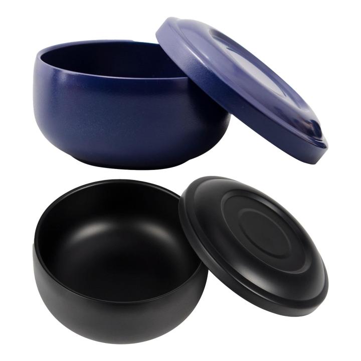 Stainless Steel Shaving Bowl with Lid Easier to Lather Face Cleaning ...