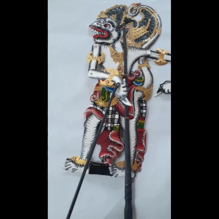 Kerajinan Wayang Bali bahan kulit tangkai bambu ukiran tangan handmade ...