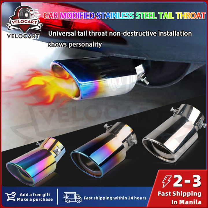 Car Modified Tailpipe Universal Stainless Steel Tailpipe Car Rear ...