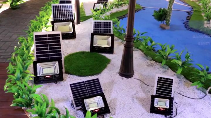 Lampu solar light 1200W lampu solar outdoor lighting spotlight IP67 ...