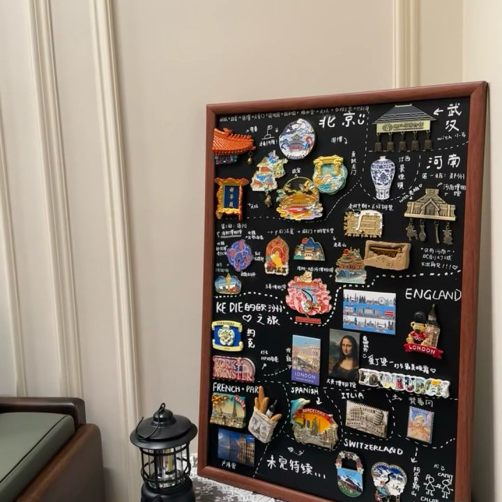 Refrigerator Magnet Display Frame Board Storage Rack Coffee Home ...