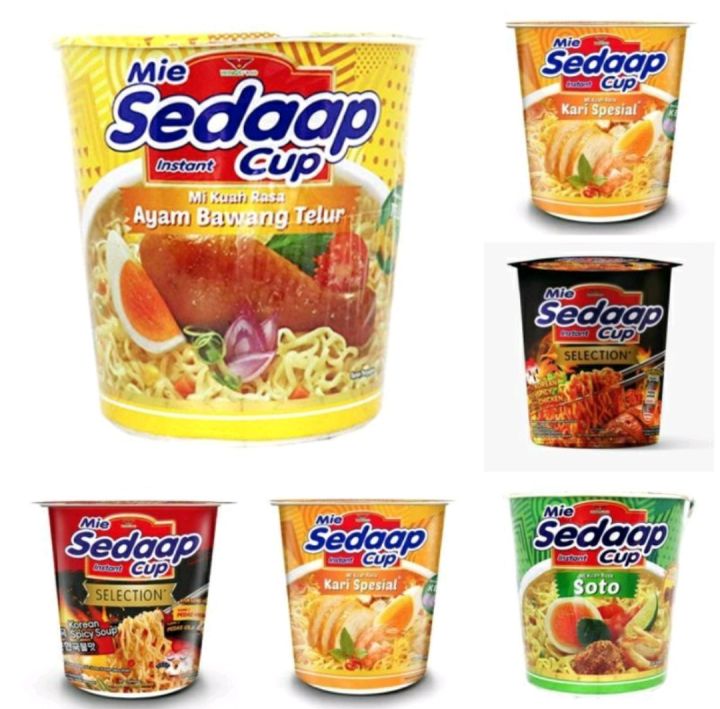 MIE SEDAAP INSTANT CUP/KOREAN SPICY / RAWIT BINGIT RASA AYAM JERIT ...