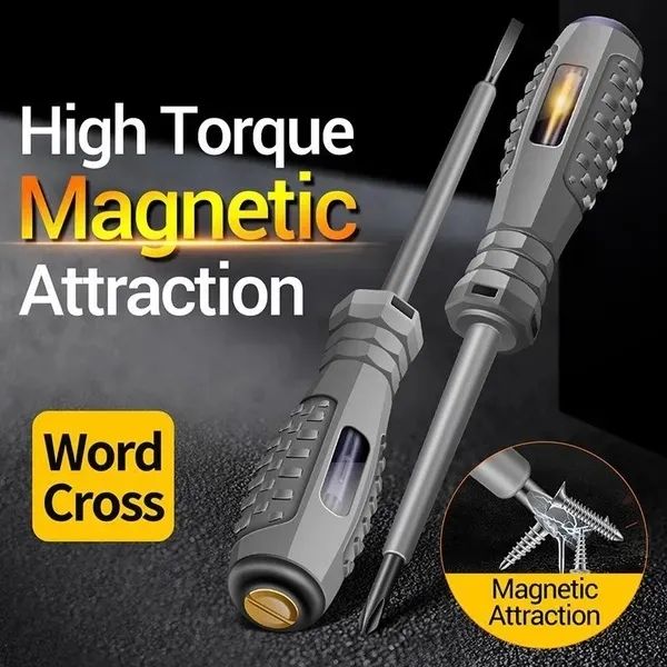 2PCS Portable Electric Voltage Test Pen Magnetic Screwdriver with ...
