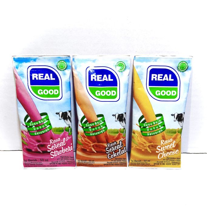 Real Good Susu Bantal ada 3 Rasa: cokelat,Stroberi, dan chesse ( 5 pcs ...
