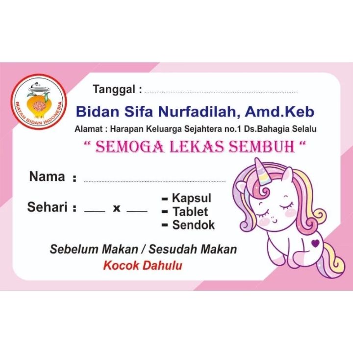 STICKER OBAT KARAKTER P ( isi 50 pcs ) | Lazada Indonesia