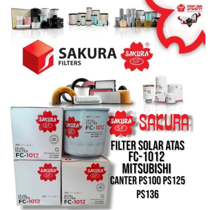 Fuel Filter Solar Atas Mitsubishi Canter PS100 PS125 PS136 Sakura FC ...
