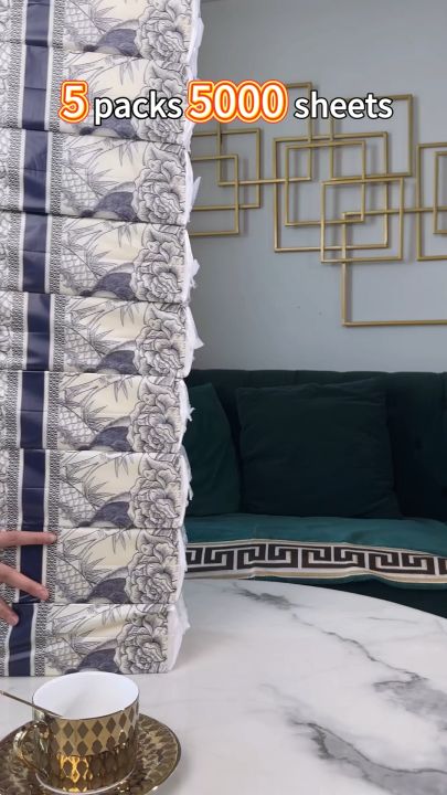 【5 Pack】Royo Panda Tissue Hanging Tissue Soft Deluxe Tissue Mask Tissue ...