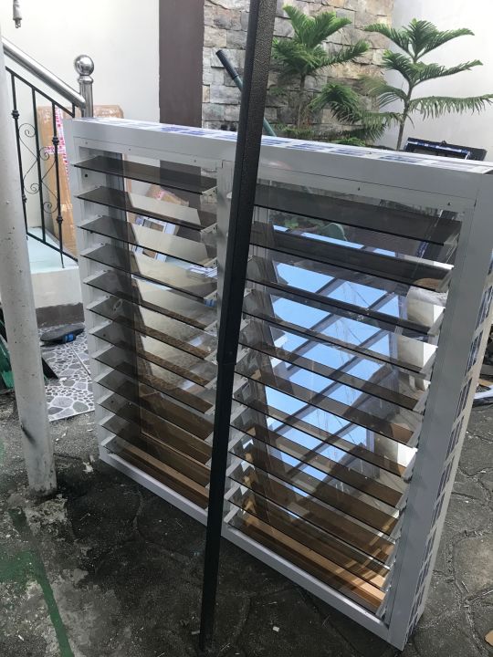 120cm x 120cm aluminum jalouplus window w/ screen | Lazada PH