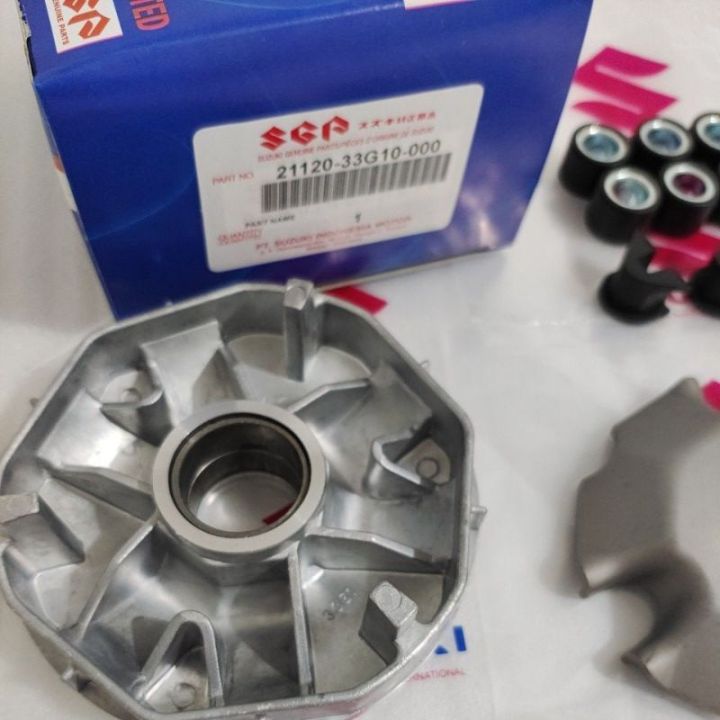 Rumah roller plus tutup set roller dan slide Suzuki Spin 125 Original ...