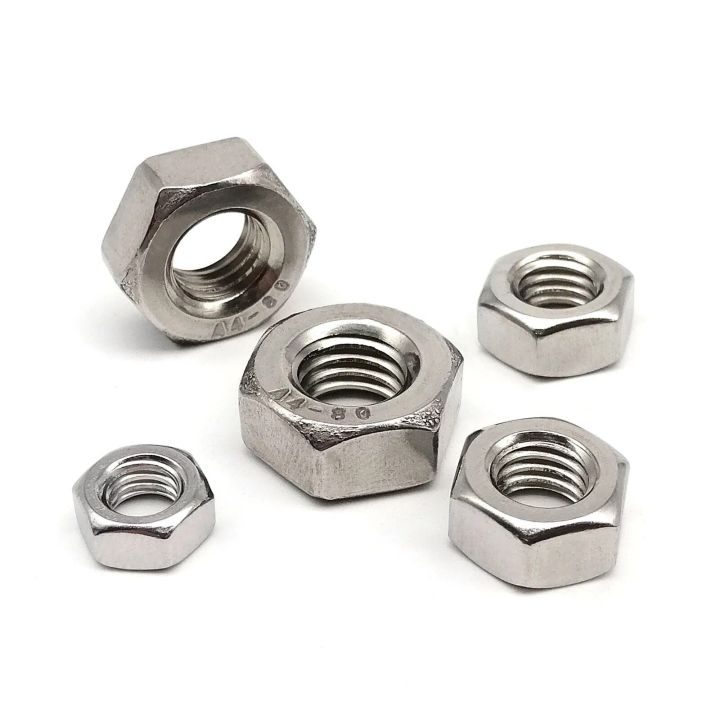 Hex Hexagon Nut M1 M1.2 M1.4 M1.6 M2 M2.5 M3 M3.5 M4 M5 M6 M8 M10 M12 M14 M16 M18 M20 M22 M24 ...
