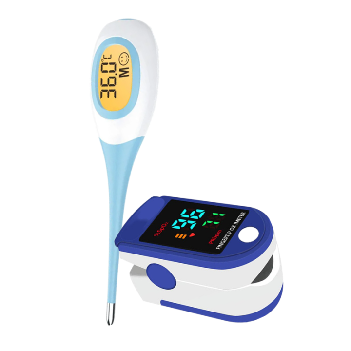 Fever Thermometer Pulse Oximeter Finger Medical Digital Household Baby ...