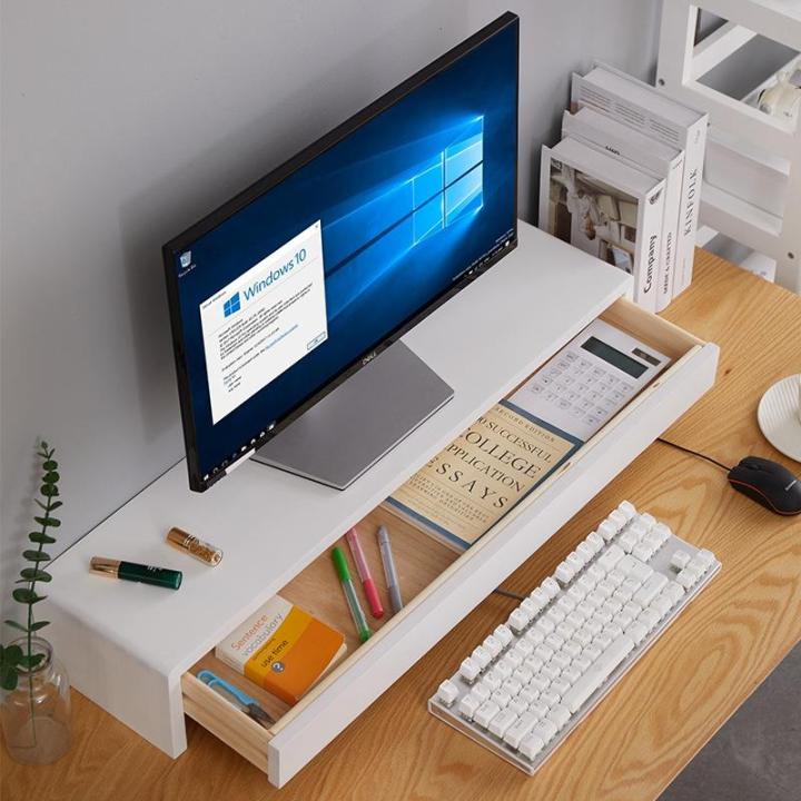 Desktop Computer Riser Display Stand Office Desk Storage Organizer ...