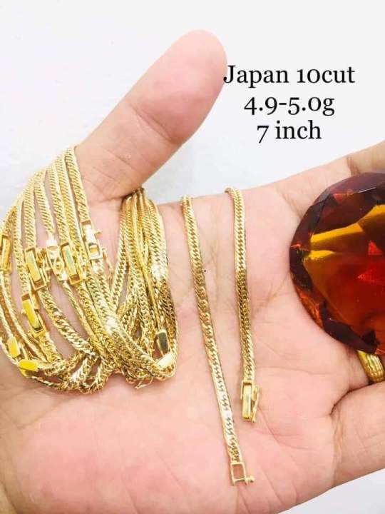 JAPAN Gold Dobble Lock BRACELET 18karat Pawnable | Lazada PH