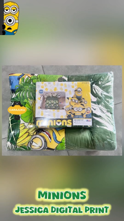 JESSICA Digital Print ชุดผ้าปูที่นอน (ไม่รวมผ้านวม) มินเนียน Minions ...