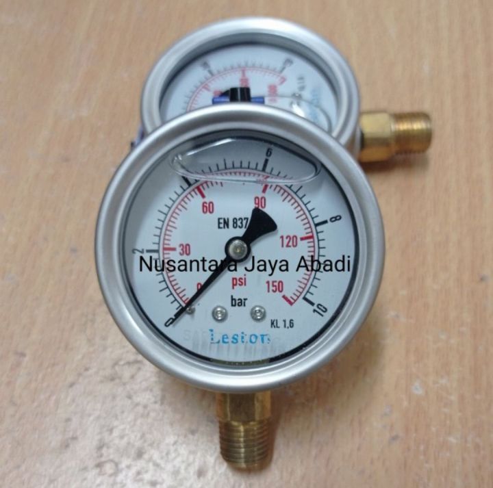 Pressure Gauge Raket Stainless 2 1/2 " inchi 10 Bar 150 Psi Safety ...