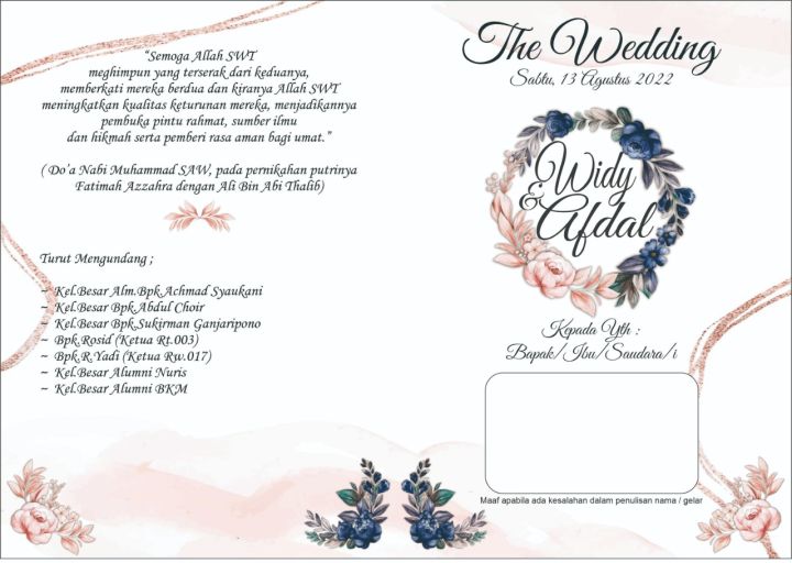 ( per 50 pcs ) cetak undangan pernikahan GRATIS ,,, PLASTIK !!! Bisa ...