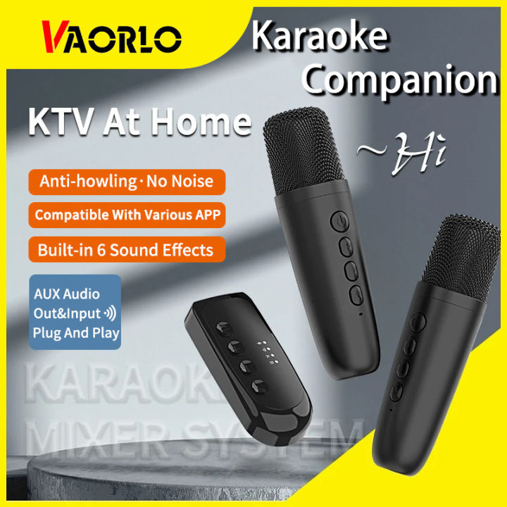 Vaorlo Ds-k1 Karaoke Đồng Hành Không Dây Bluetooth 5.3 Di Chuyển Cuộn Dây Micro Ktv Dsp Trộn Hệ ...