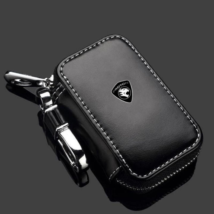 Perodua Leather Car Key Fob Bag Remote Shell Protective Case Cover ...