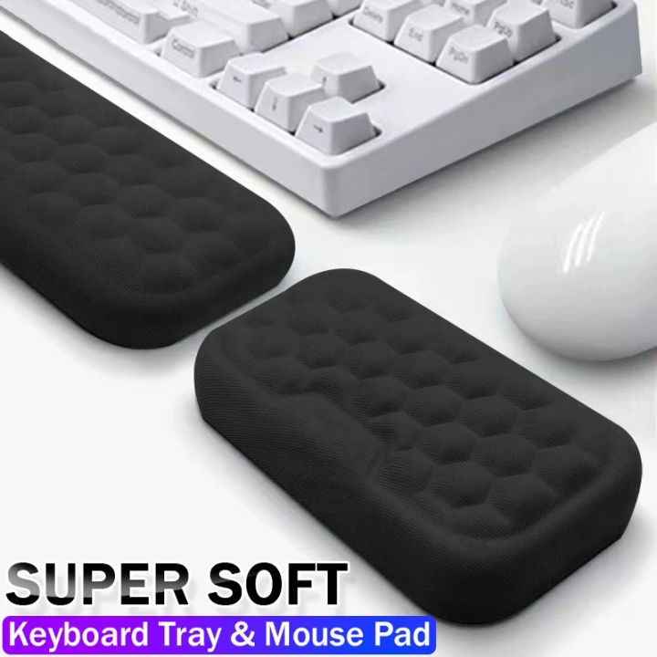 Wrist Mouse & Keyboard Protection Rest Pad Massage Texture For PC ...