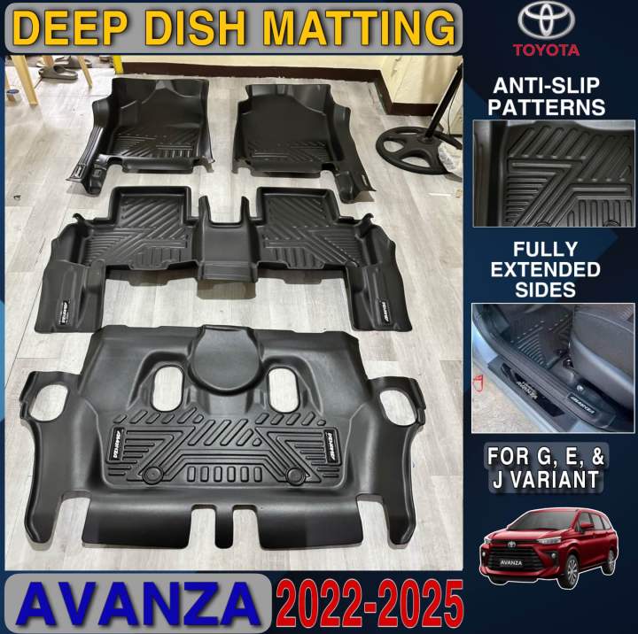 Toyota Avanza 2022-2025 5D Deep Dish Matting | Lazada PH
