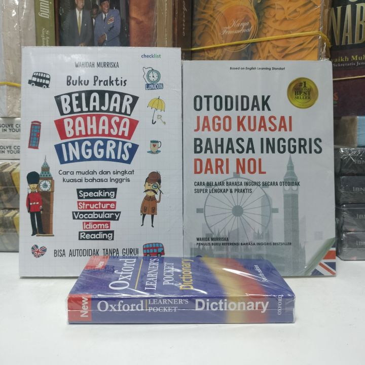 Paket 3 buku praktis belajar bahasa Inggris, otodidak jago kuasai bahasa Inggris dari nol, dan ...