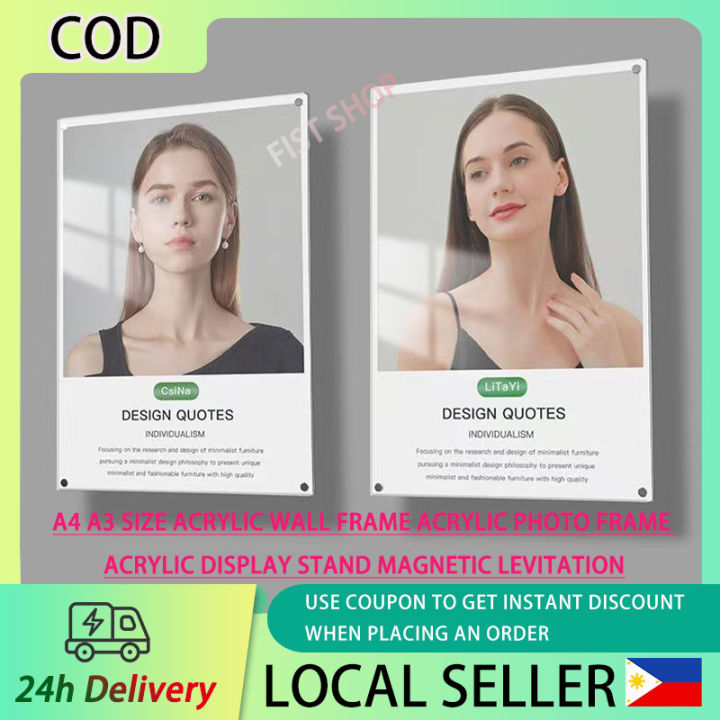 acrylic wall frame acrylic photo frame acrylic display stand magnetic ...