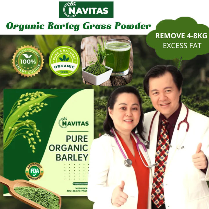 Navitas Barley Grass Powder Original 100% Organic Pure And Natural Barley Grass Lose Weight ...