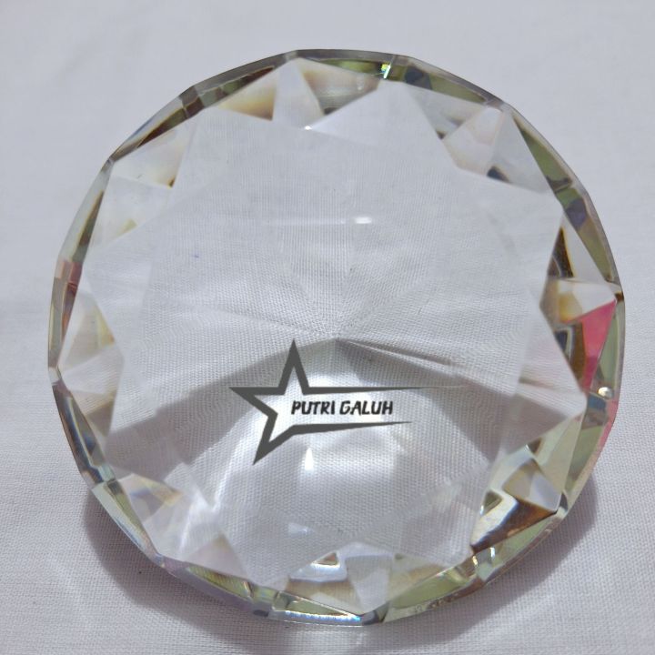 Batu Permata Diamon CUBIC ZIRCONIA WHITE JUMBO ukuran 8x8x5 cm | Lazada ...
