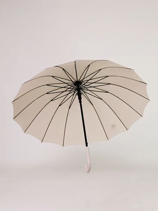 (1-3 Days Delivered)AMBRELLA Long umbrella16K windproof curved handle ...