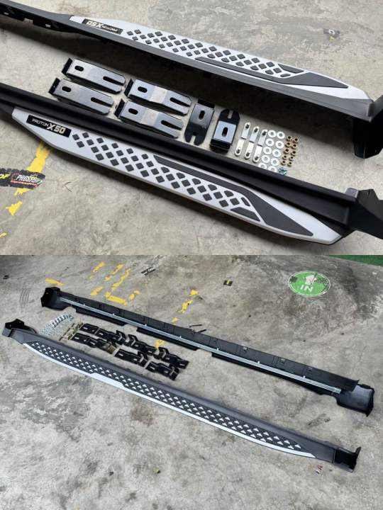 Proton X50 X90 premium foot door side step kick bar running board ...