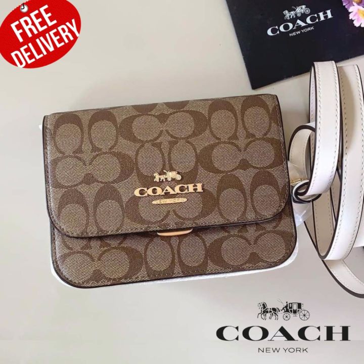 กระเป๋าสะพาย COACH Mini Brynn Crossbody In Signature Canvas รับประกัน ...