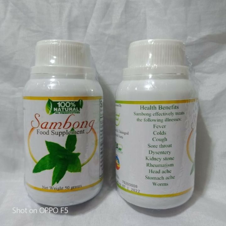 SAMBONG CAPSULES NATURAL HERBS 100 capsule per bottle | Lazada PH