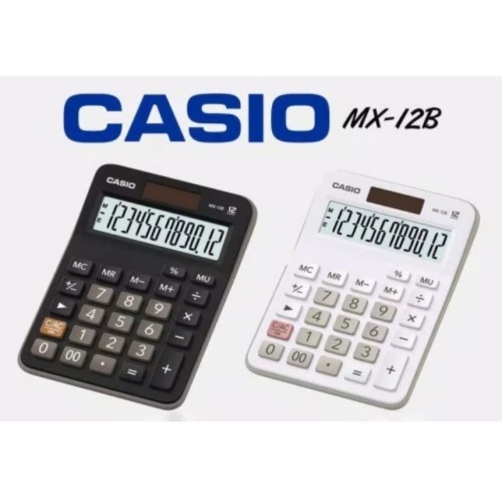 CASIO KALKULATOR 12 DIGIT MX 12 B CALCULATOR LARGE DISPLAY | Lazada ...