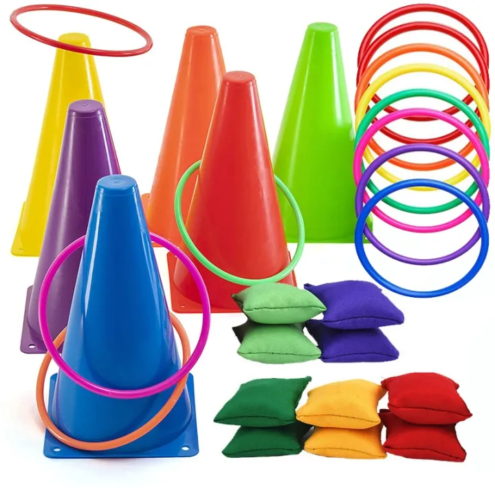 Outdoor Toy Ring Toss Game for Children Adults Sensory Training Ice ...
